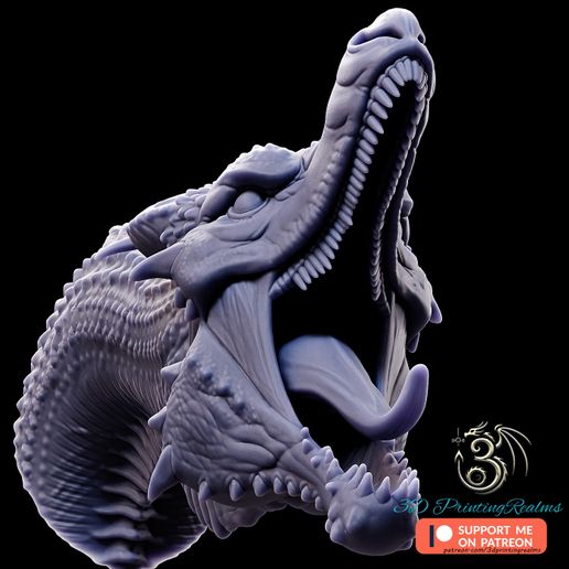 🐉 Dragon Bust April 2026・ STL File for 3D printing・Cults