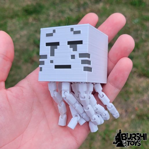 🕷️ GHAST MINECRAFT FLEXI ARTICULATED TOY (3mf Included)・ 3D File for 3D ...