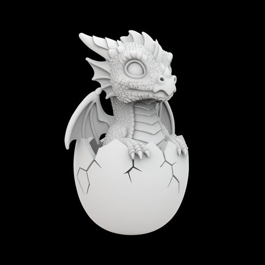 dragon hatching from egg