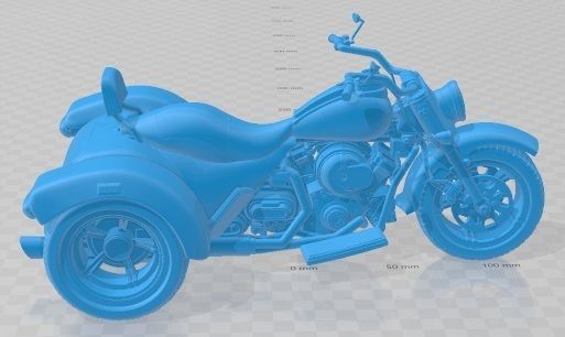 🏍️ Trike Printable Motorbike・ 3D File for ・Cults