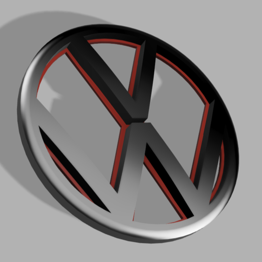 🚗 Volkswagen 3D Emblem・ STL File for 3D printing・Cults