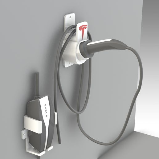 Download STL file **Improved Updated Version** TESLA MOBILE CHARGER GEN ...