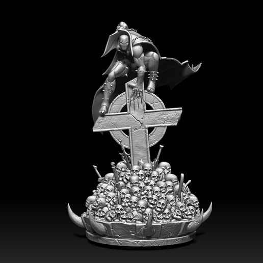 💀 Spawn Skull Tower Graveyard・ 3D File for ・Cults
