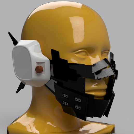 💬 HITOSHI SHINSO MASK - MY HERO ACADEMIA・ STL File for ・Cults