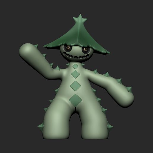 🐉 Pokemon - Cacturne with 2 poses・ STL File for 3D printing・Cults
