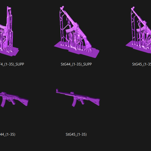 3D file StG 44 Variants - 1/35 - Military Scale Modeling 🪖 ・Template to download and 3D print・Cults