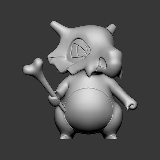 🐉 Pokemon - Cubone with 2 poses・ STL File for ・Cults