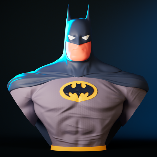 👤 Batman bust [1989 Cartoon]・ STL File for 3D printing・Cults