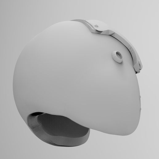 STL file Open Helmet - Fighter Pilot - WW2 - Planes - RC - Pilot - Head ...