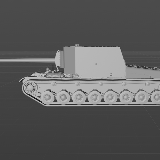 🗺️ Soviet SU-100Y anti-tank destroyer 3D model material・ OBJ File for ...