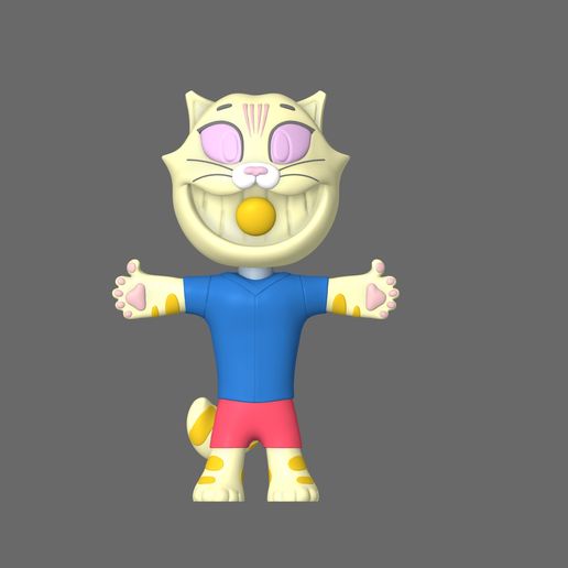 OBJ file BARCA MASCOT - CAT CULER icon 🐱 (3MF)・3D printable model to ...