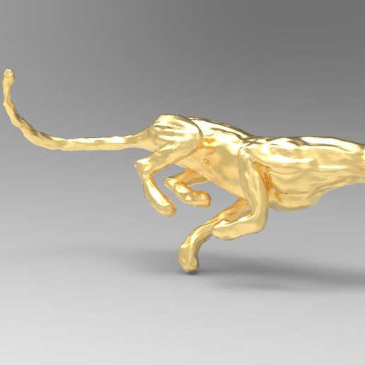 🐆 Cheetah・ OBJ File for 3D printing・Cults