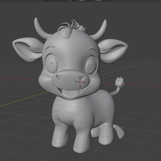 🐄 Cute Cow calf Figurine 3D Print STL・ STL File for 3D printing・Cults