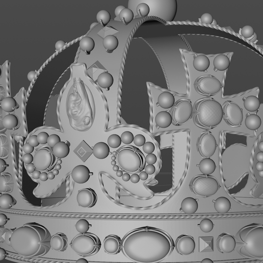 👑 High-precision digital 3D model of Henry VIII's crown・ STL File for ...