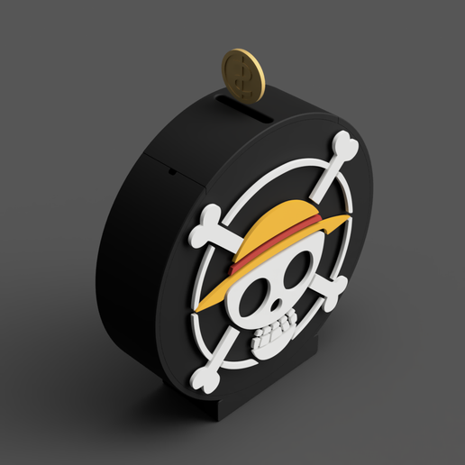 🏦 One Piece Piggy Bank・ STL File for 3D printing・Cults