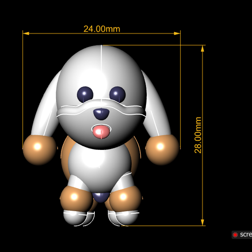 👶 CUTE BABY DOG ANIMAL TOY 3D PRINTABLE MODEL・ STL File for 3D printing ...