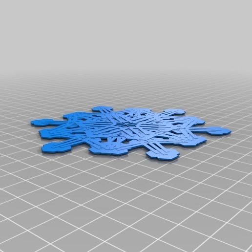 ️ Blizzard of Unique Snowflakes・Free 3D File for ・Cults