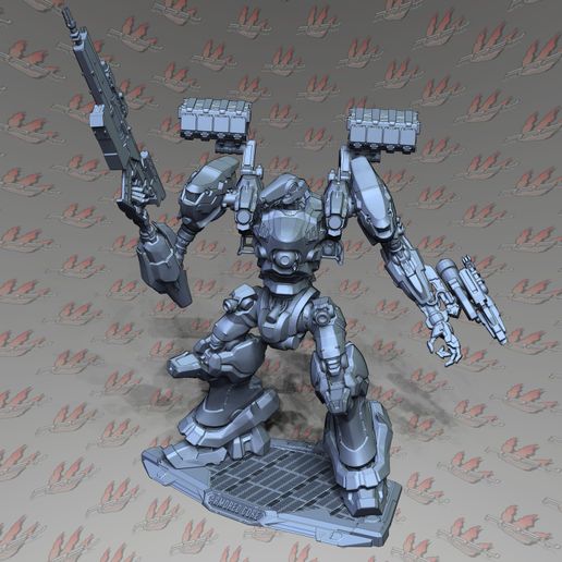 STL file MECH 1 🤖 ・Template to download and 3D print・Cults