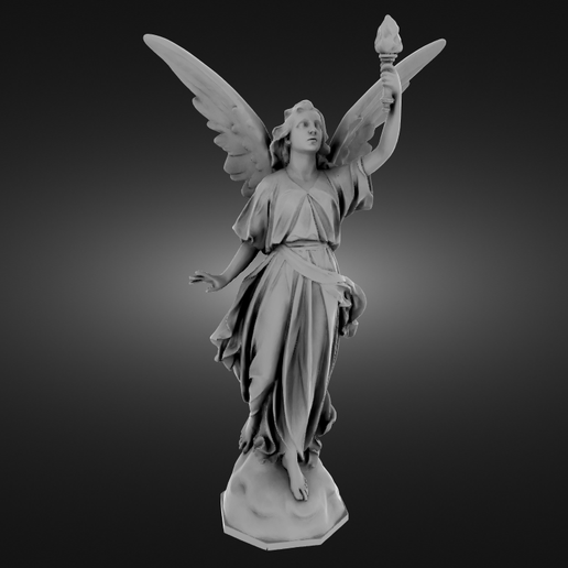 STL file Angel with a torch 👼 ・3D printer design to download・Cults