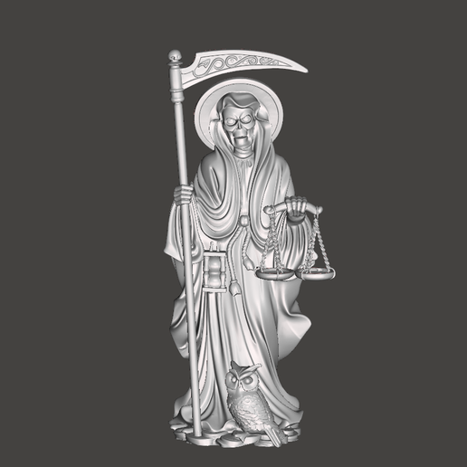 🎅 Santa Muerte Rainbow Figurine, La Santisima Muerte, Grim Reaper ...
