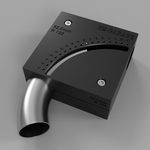 STL file Pipe elbow sawing aid 52.0mm R125 Elbow welding elbow cutting ...