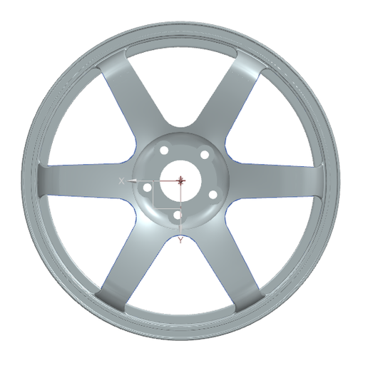 STL file TE37 Rim Keychain 🗝️ (3MF)・3D printer model to download・Cults