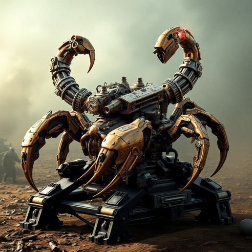 🦂 MechaScorpio X – Heavy Assault Robotic Scorpion・ STL File for 3D ...