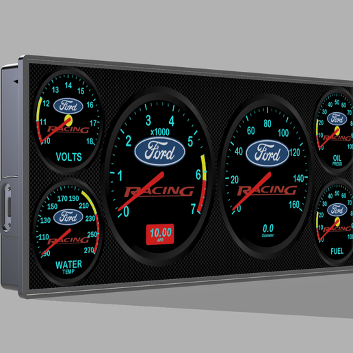💨 HOLLEY 12.3 PRO DASH SCREEN BLANK・ 3D File for 3D printing・Cults