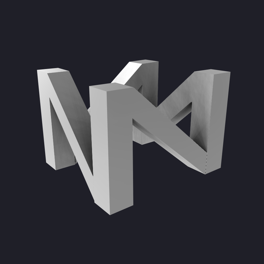 🇨🇳 Nintendo 64 symbol 3D MODEL・Archivo 3D para Impresión 3D・Cults