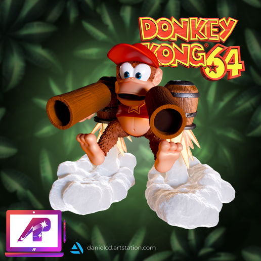 🥜 Diddy Kong Jet Pack Peanut guns Donkey Kong 64・ 3D File for 3D ...