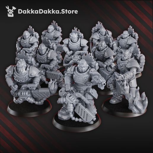 🔮 Ignisaurus Clan Team Ignitium (x10)・ 3D File for 3D printing・Cults