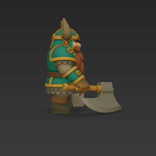 🧝 Dwarf Hero Human Warcraft 3・ STL File for 3D printing・Cults