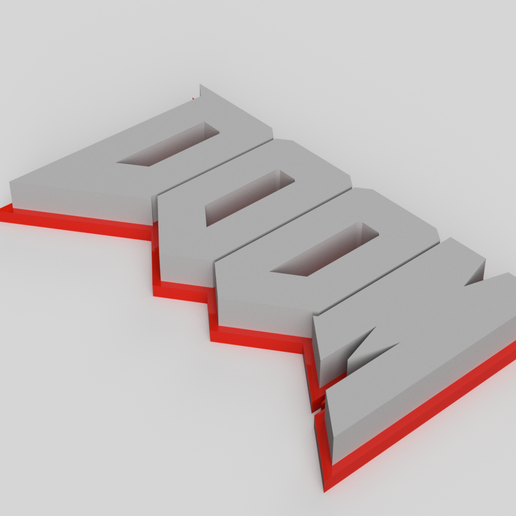 🕹️ Doom Logo Wall Decorative・ 3MF File for 3D printing・Cults