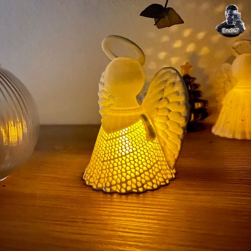 👼 Angel Tea Light 2 - Christmas・ STL File for 3D printing・Cults