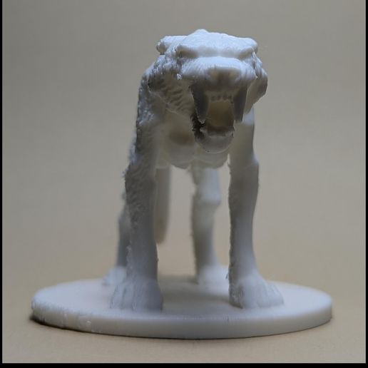 🧟 Zombie Sabertooth Tiger (DND / TTRPG)・Free STL File for 3D printing・Cults