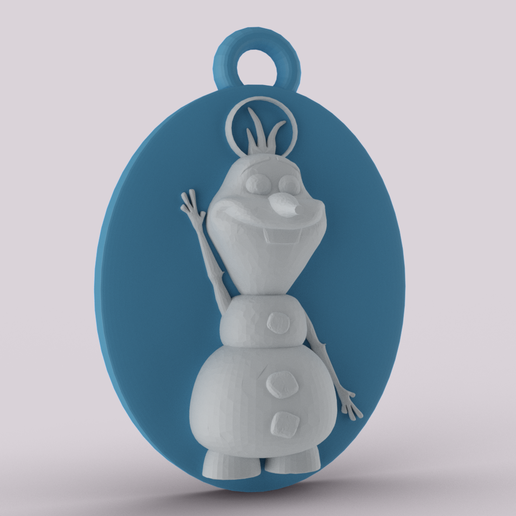 STL file Frozen Olaf 3D Jewelry Design 🗝️ ・Design to download and 3D ...