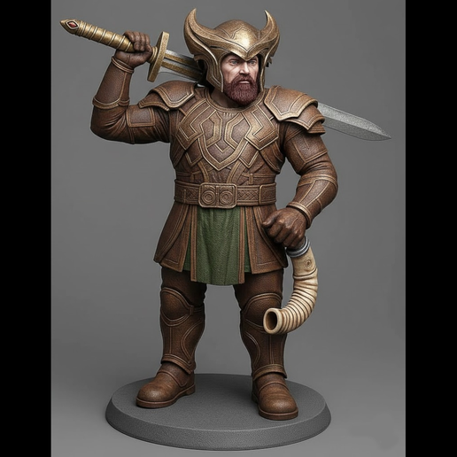 ♟ Heimdall the Asgardian - MCP・ STL File for 3D printing・Cults