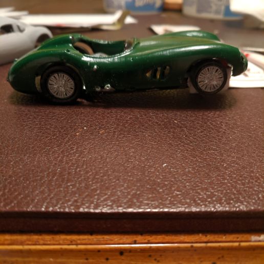 3D printed Aston Martin DBR1 Slot Car Shell • made with Ender3・Cults