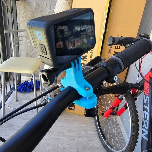 🛴 GoPro Bike/Scooter Mount・Archivo STL para Impresión 3D・Cults