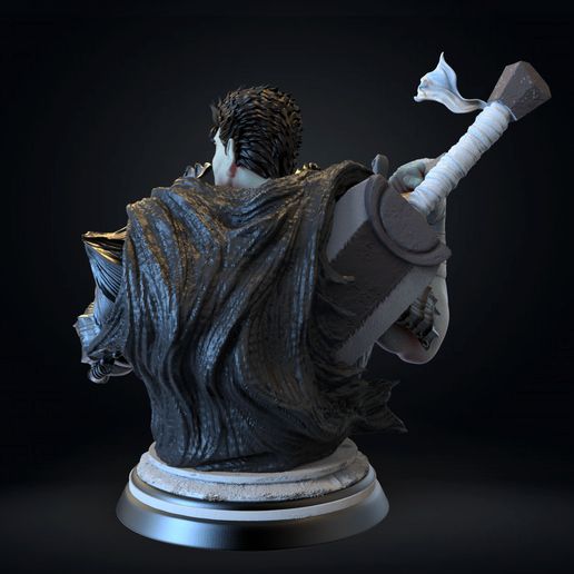 STL file Guts (Berserk) bust 👤 ・3D printer design to download・Cults