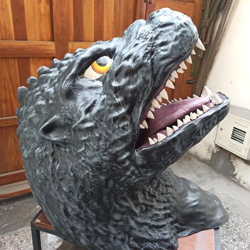 👾 GODZILLA HEAD WALL MOUNT・3D Print with the FLSUN V400 3D printer・Cults