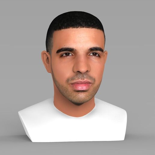 👤 Drake bust for full color 3D printing・ 3D File for 3D printing・Cults