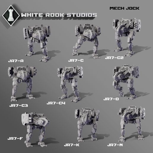 🎲 American Mecha - Bruce - Mech Jock・ 3D File for 3D printing・Cults