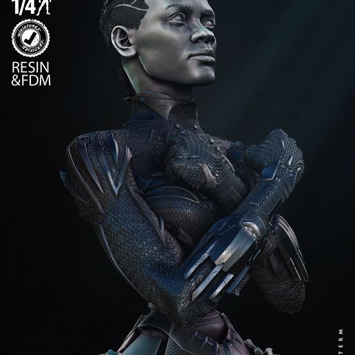👤 WICKED MARVEL BLACK PANTHER BUST: TESTED AND READY FOR 3D PRINTING ...