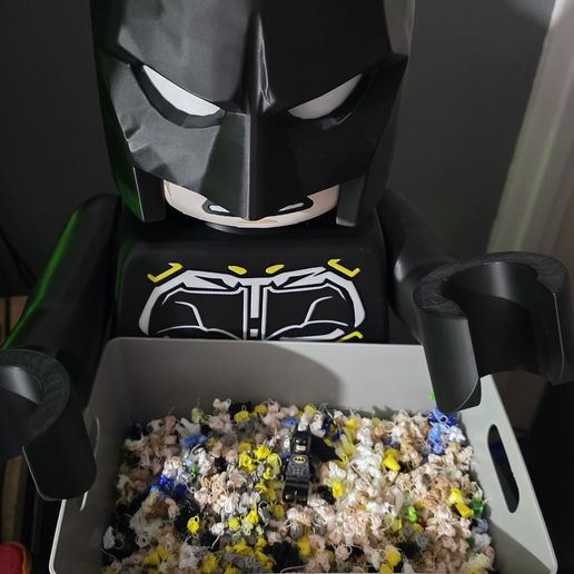 🧱 BatMan Brick Minifigure 500% Scale・3D Print with the Bambu H2D 3D ...