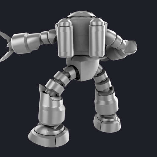 🤖 Robot MSM-07 3D MODEL・ 3D File for 3D printing・Cults