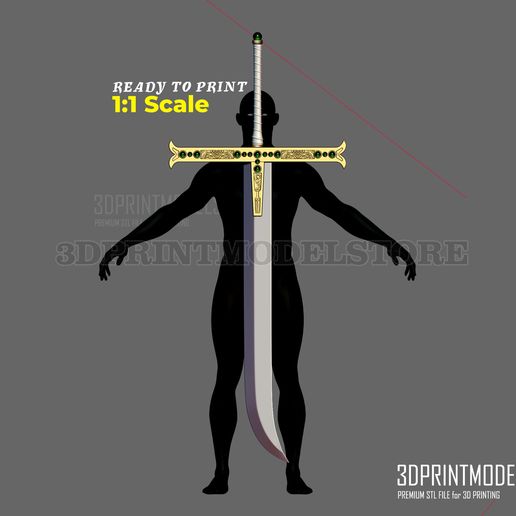 🗡️ Yoru Dracule Mihawk Sword - One Piece Live Action - Cosplay Weapon ...