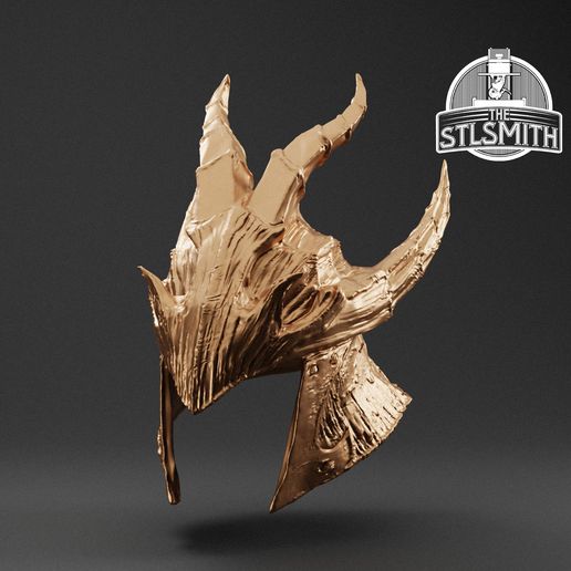 STL file Dragonscale Helmet Skyrim Life Size Prop STL 🪖 ・3D print ...