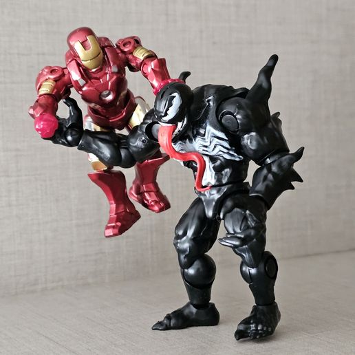 🦾 Venom - Marvel Articulated Figure - Model Kit・ STL File for 3D ...