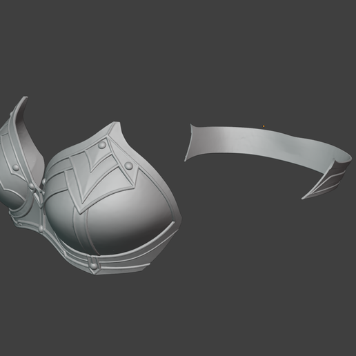 🎭 YorHa Tactical Bra・ STL File for 3D printing・Cults